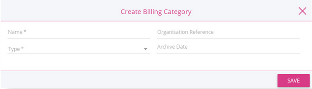 Understanding the different types of Billing Categories